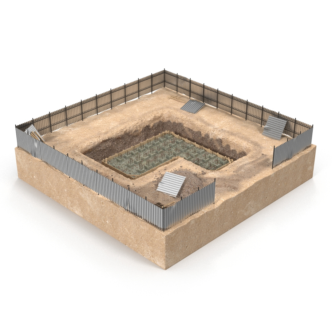 3D construction pits model - TurboSquid 1197678