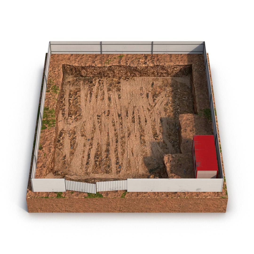 3D construction pits model - TurboSquid 1197678