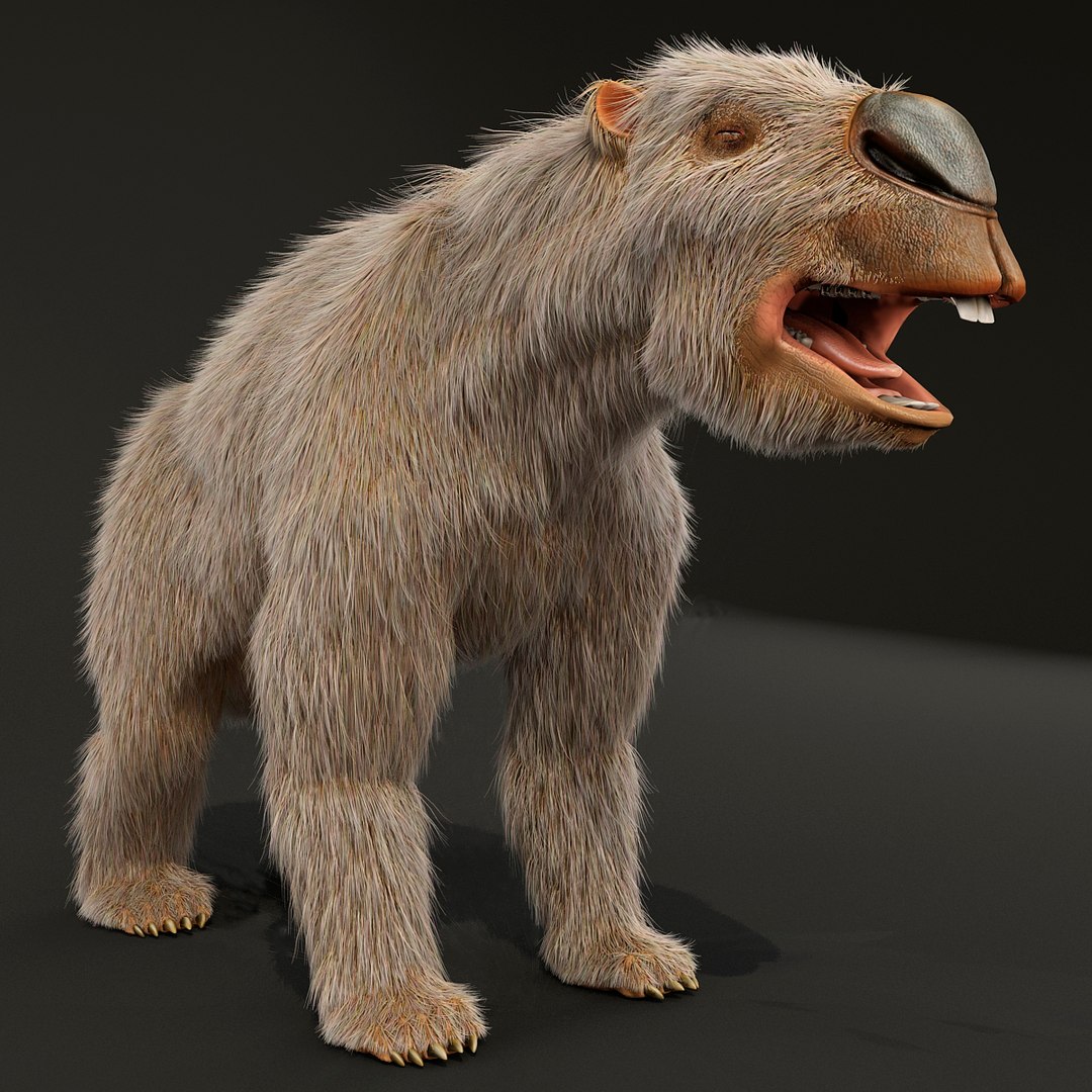 max diprotodon fur