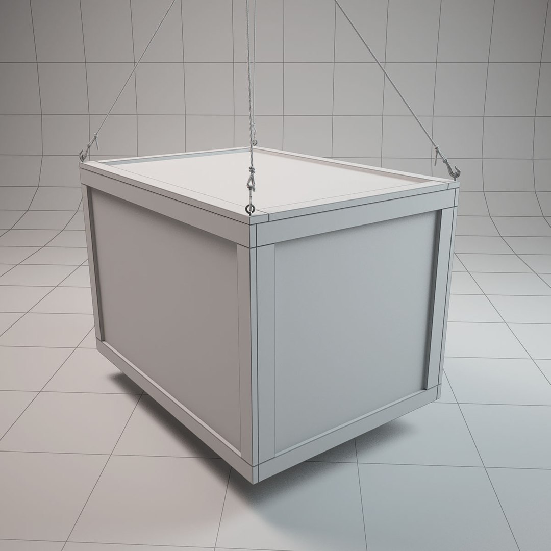Wooden Box 3d Model