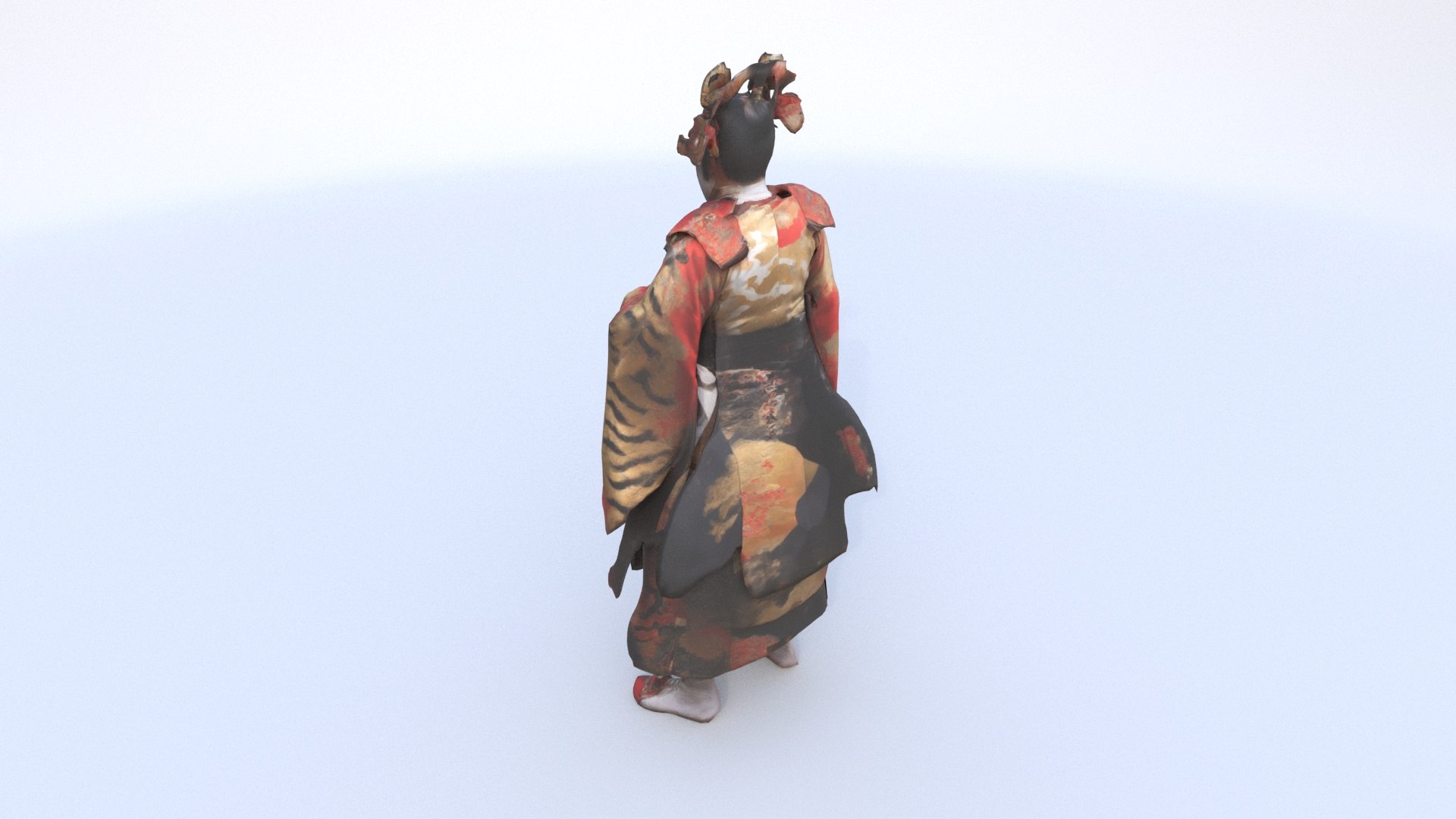 Actor In Kabuki Costume A Model - TurboSquid 2335251