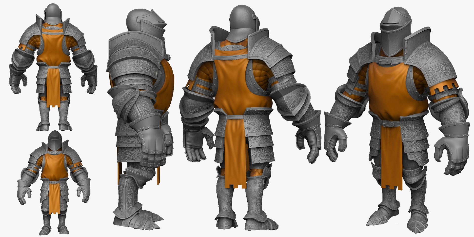 3d sculpt knight k1 series model