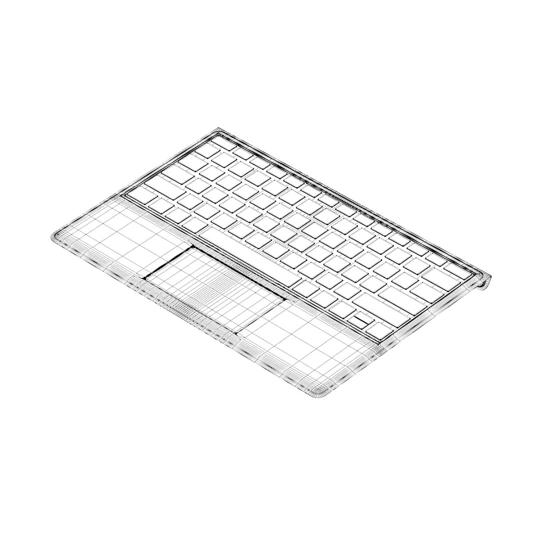 Bent Surface Keyboard 3D - TurboSquid 1183829