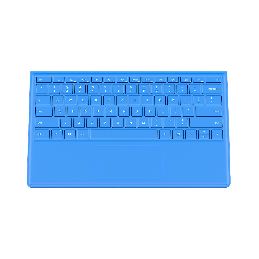 Bent Surface Keyboard 3D - TurboSquid 1183829