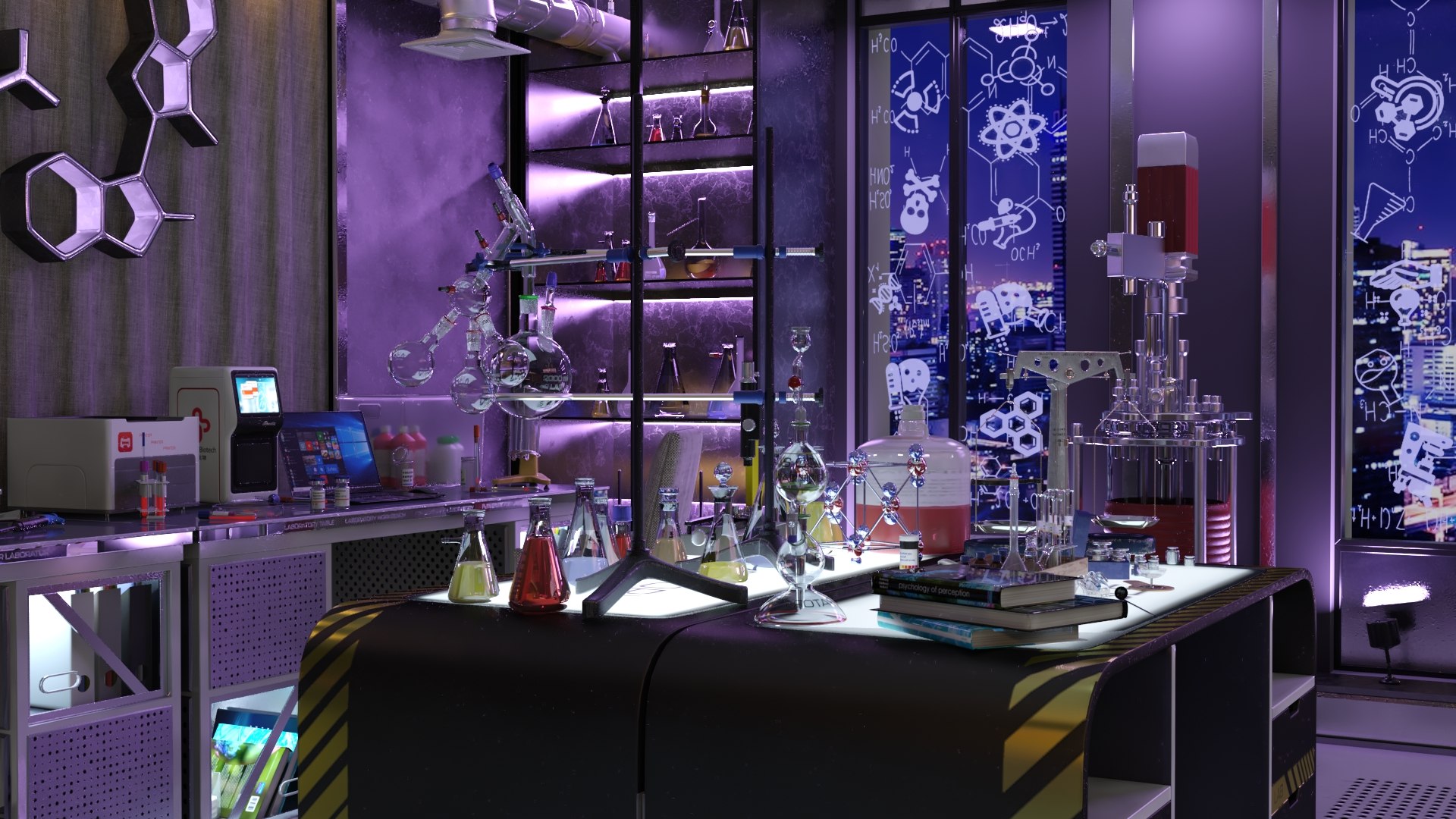 3D Model Laboratory Modern Night Maxi - TurboSquid 1769430