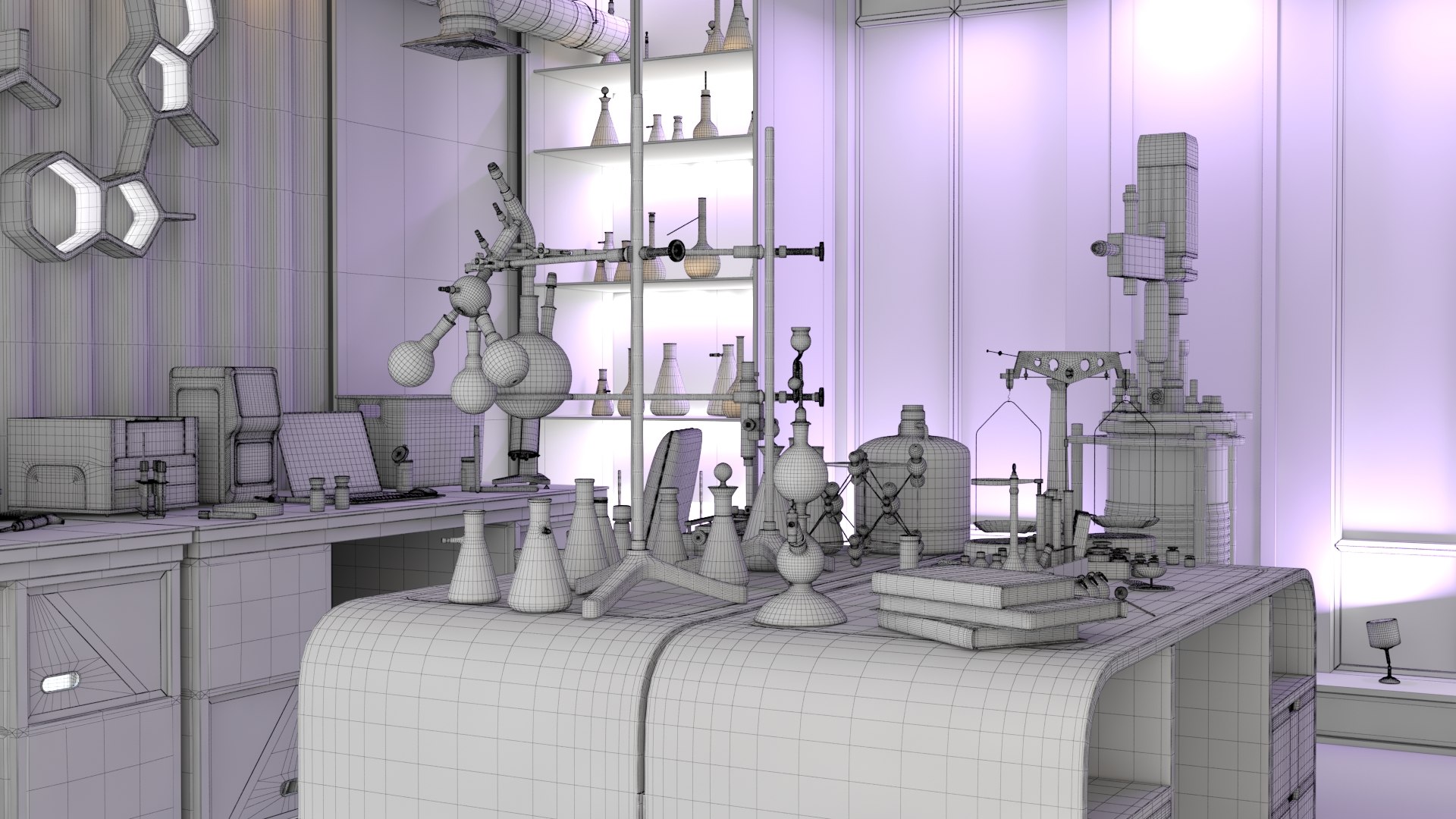 3D Model Laboratory Modern Night Maxi - TurboSquid 1769430