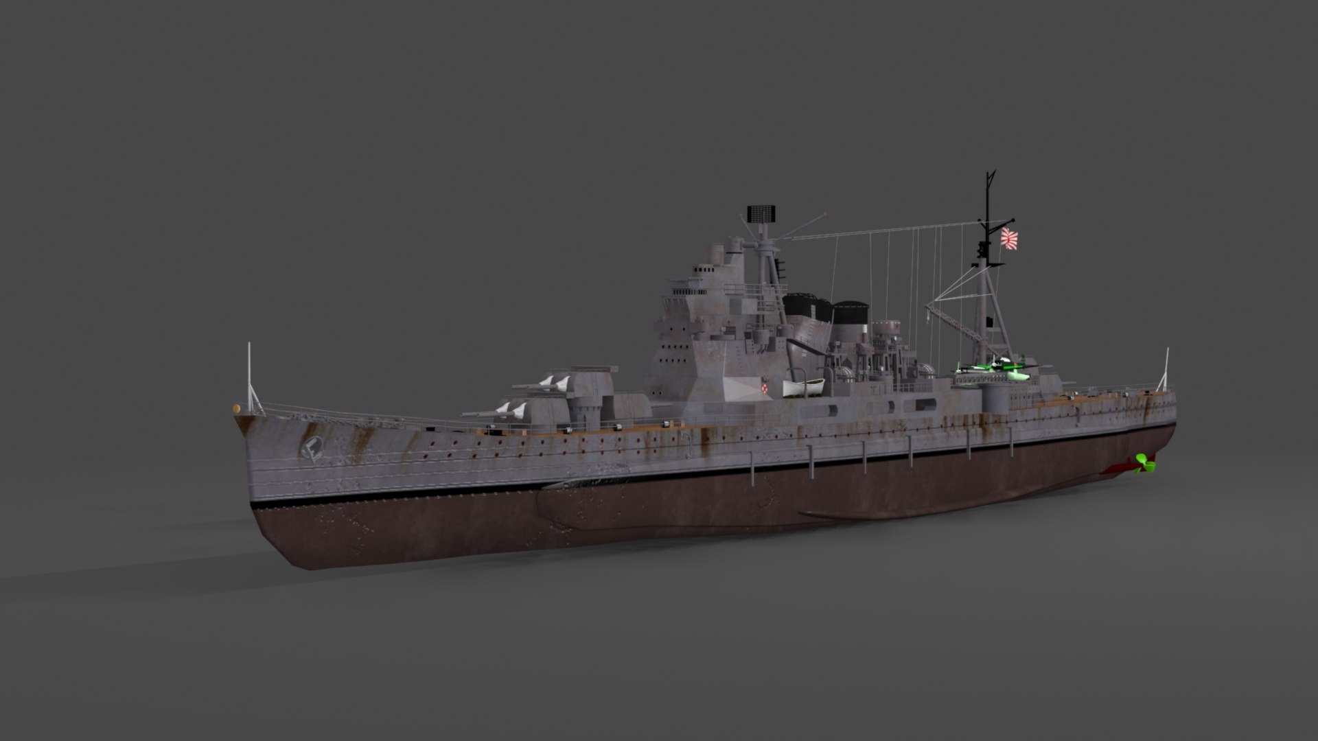 3D Atago Heavy Cruiser - TurboSquid 1618900