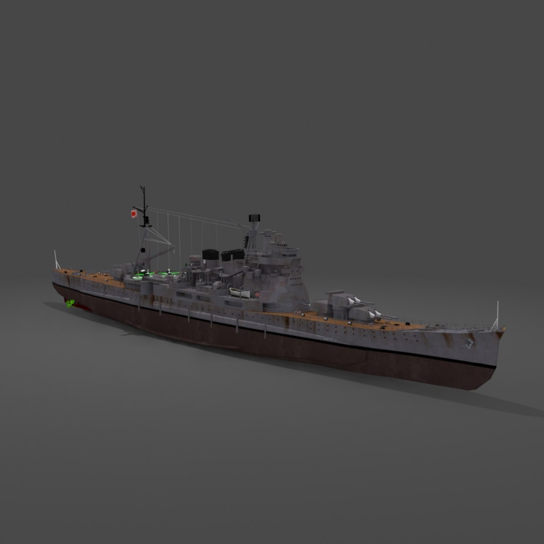 3D Atago Heavy Cruiser - TurboSquid 1618900