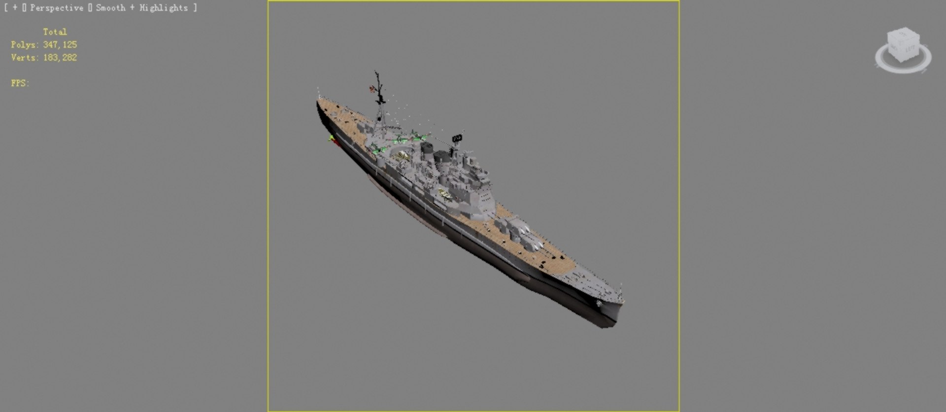3D Atago Heavy Cruiser - TurboSquid 1618900