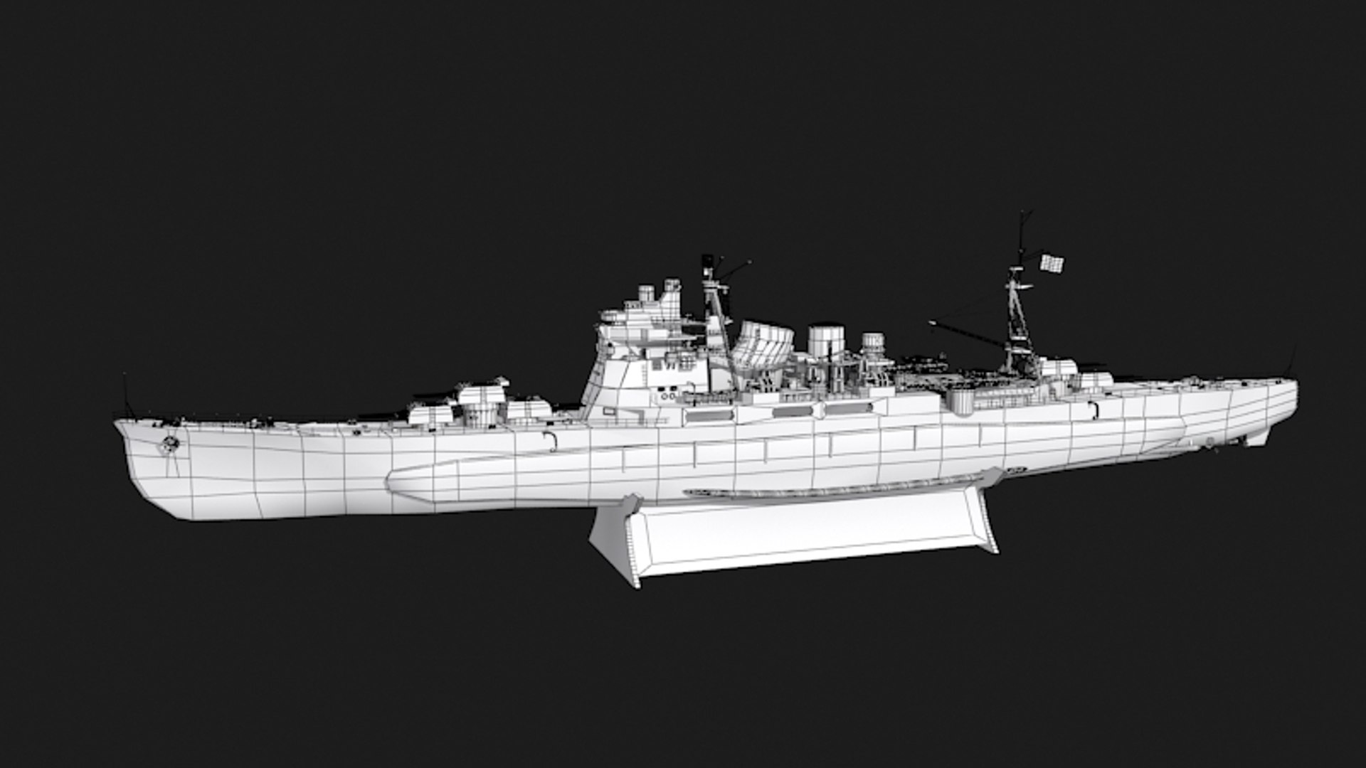 3D atago heavy cruiser - TurboSquid 1618900