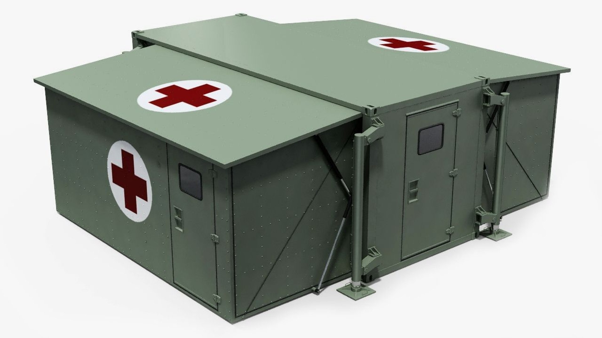 3D mobile hospital - TurboSquid 1378731