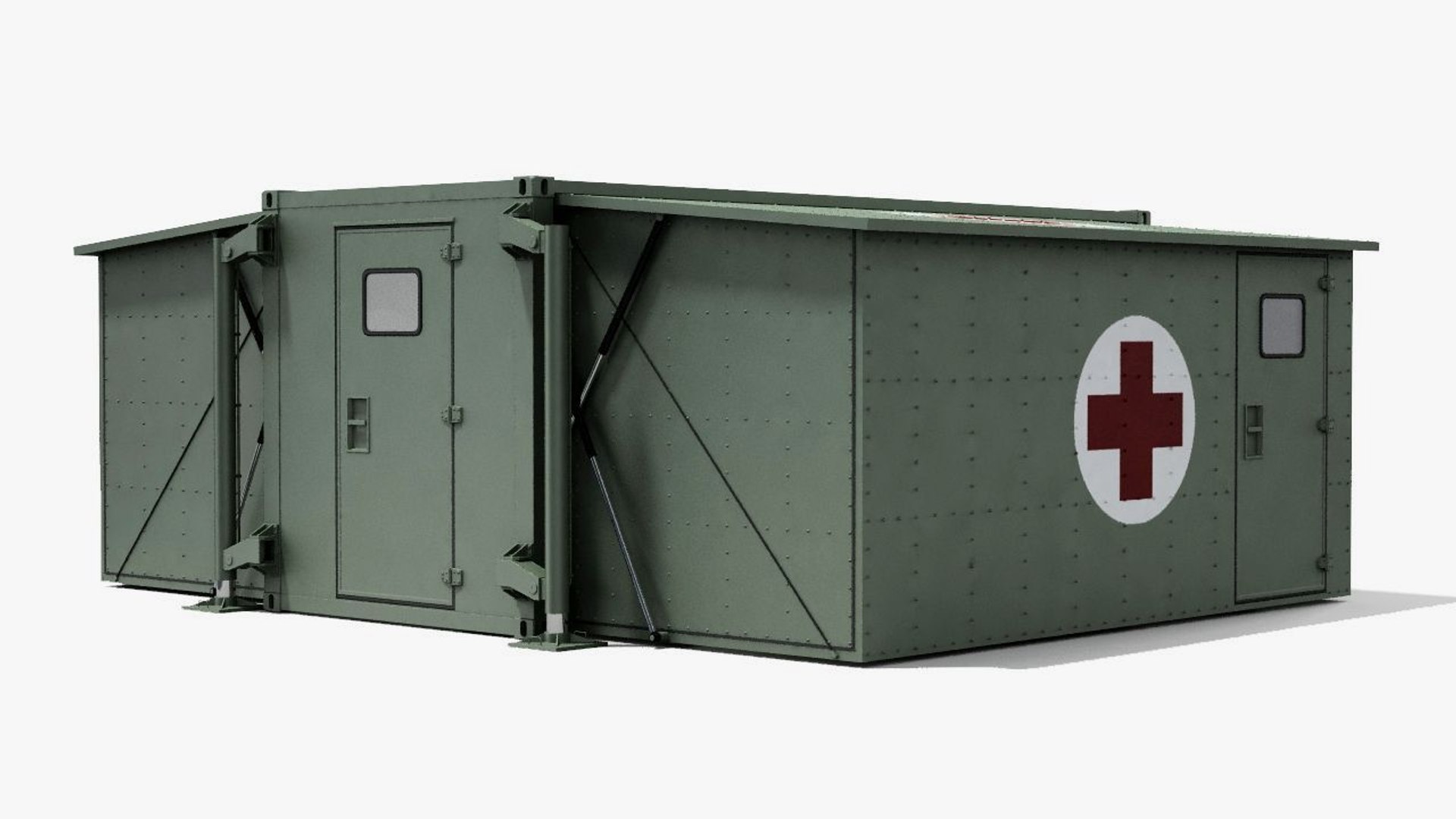 3D mobile hospital - TurboSquid 1378731