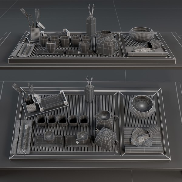 3D model tea set - TurboSquid 1156240