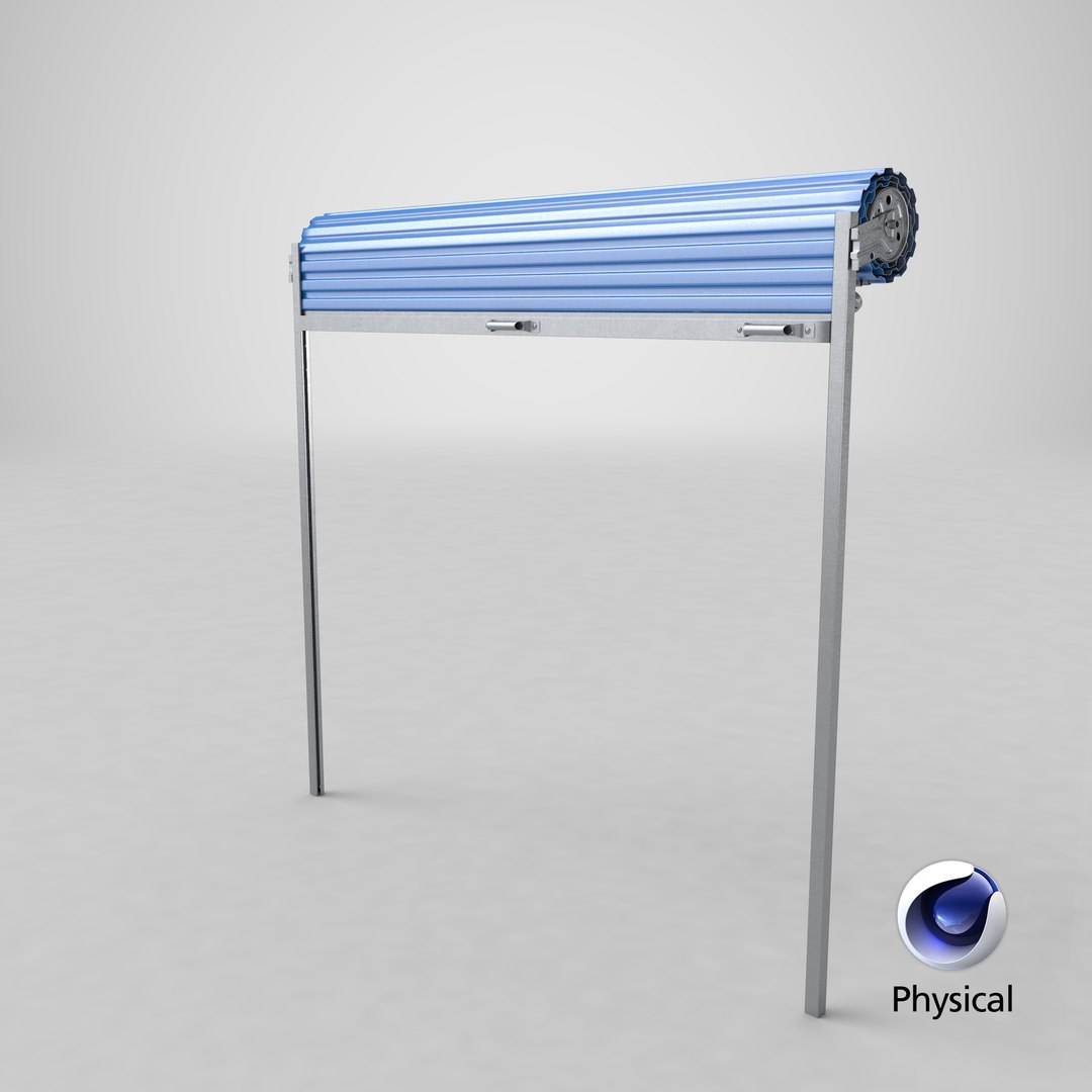 3D Model Opened Shutter Rolling Door - TurboSquid 1913295