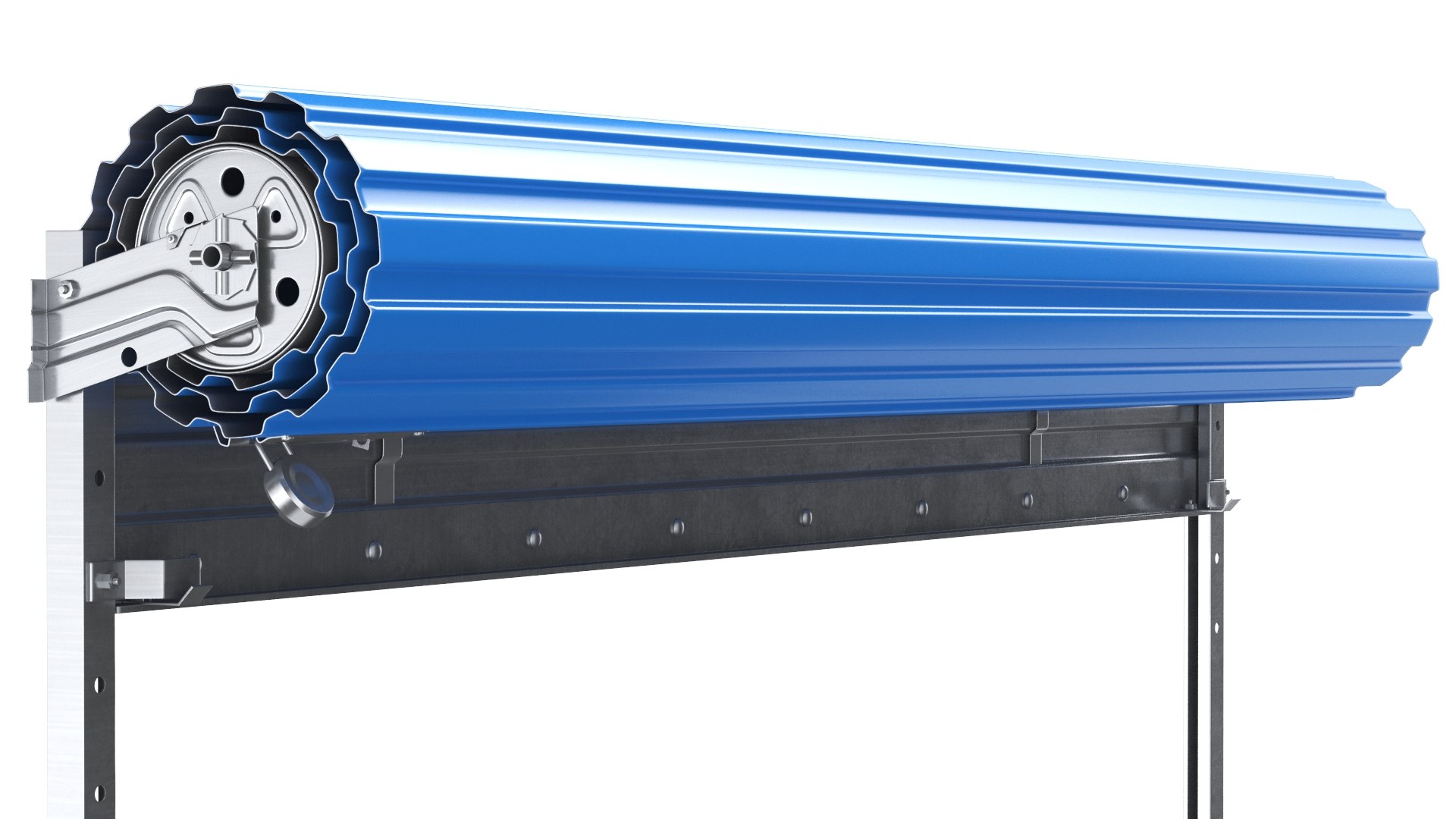 3D Model Opened Shutter Rolling Door - TurboSquid 1913295