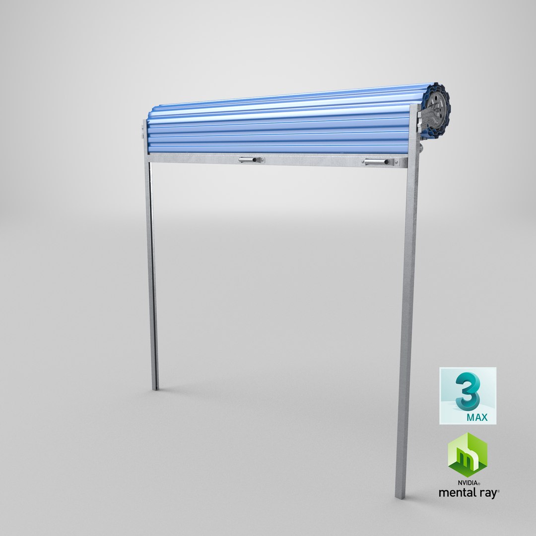3D Model Opened Shutter Rolling Door - TurboSquid 1913295
