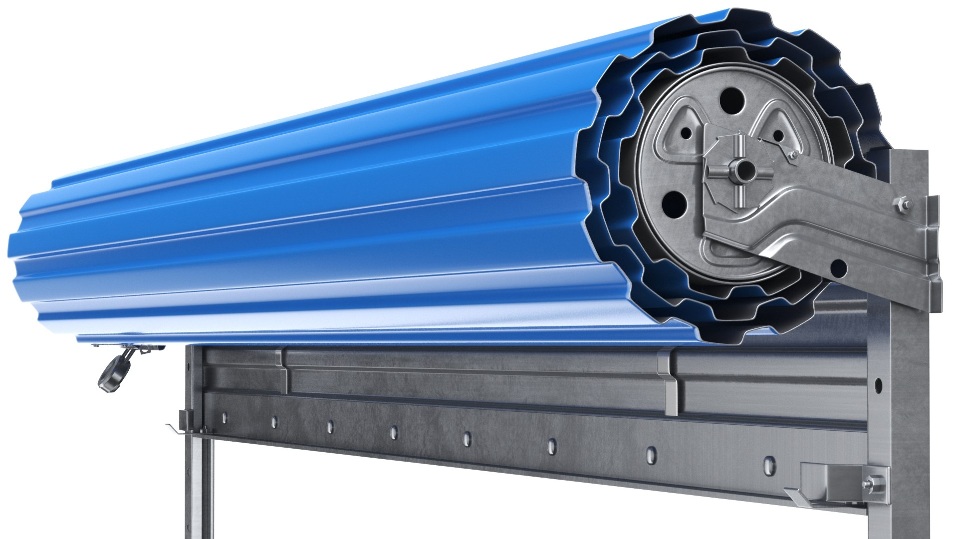 3D Model Opened Shutter Rolling Door - TurboSquid 1913295