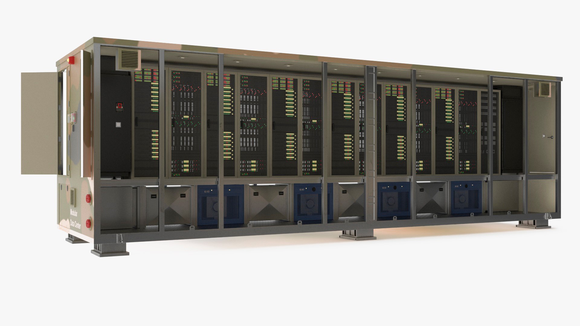 3D Military Data Center Container - TurboSquid 2155760