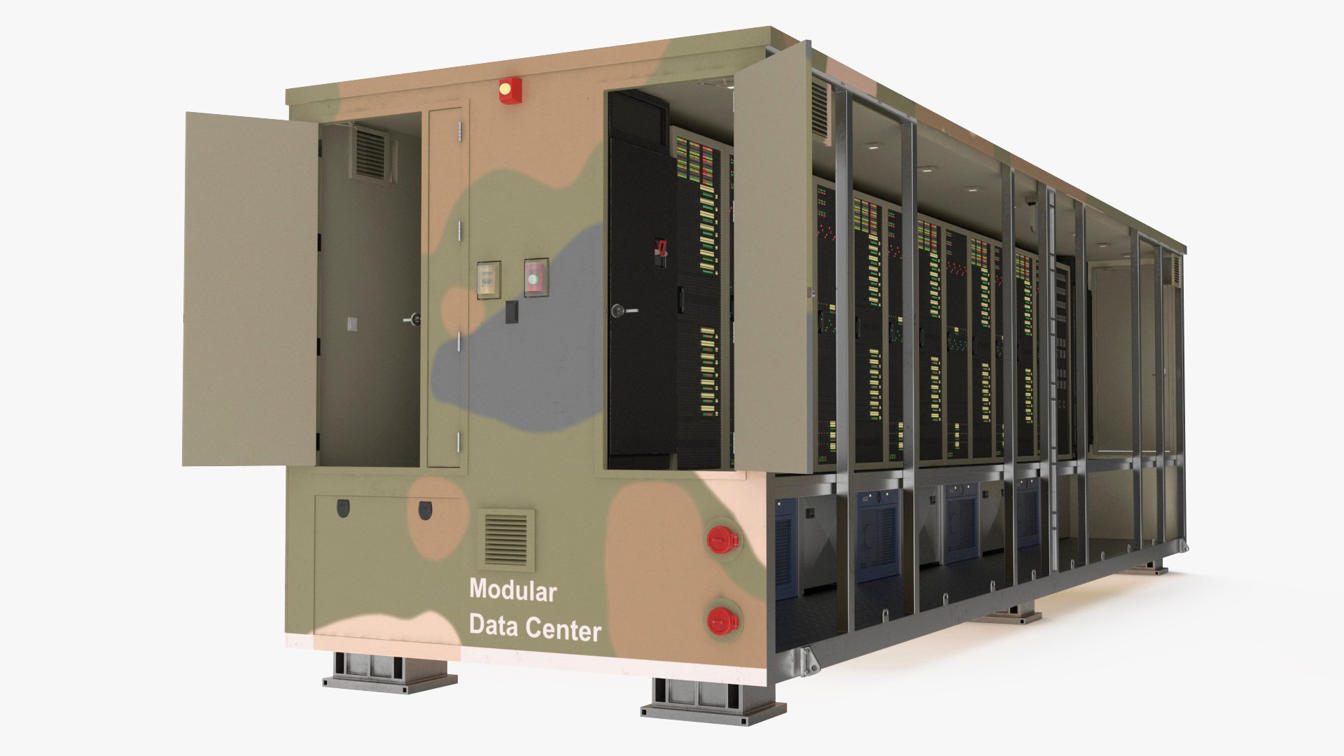 3D Military Data Center Container - TurboSquid 2155760