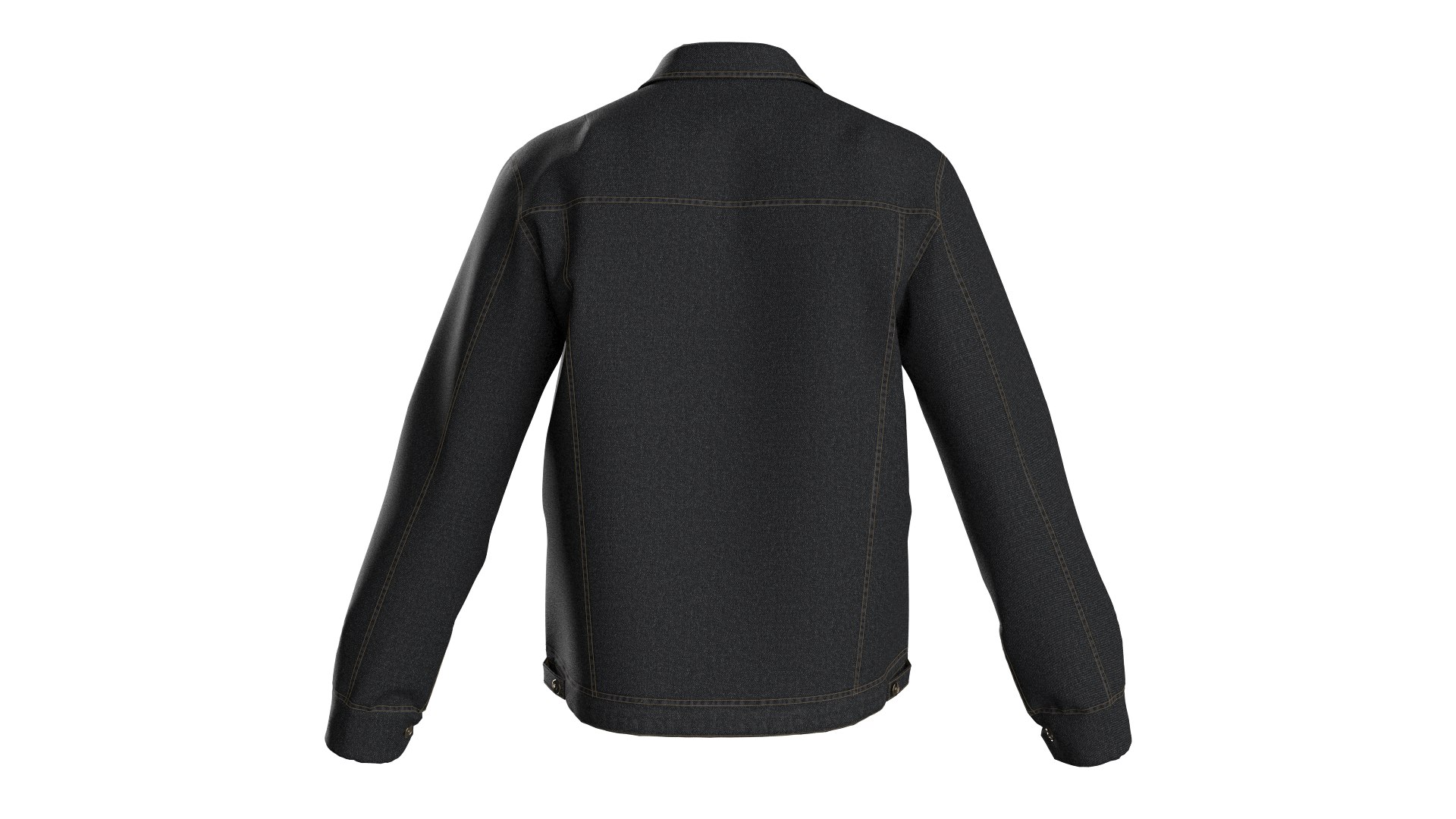 Male Denim Jacket 3D Model - TurboSquid 2173630