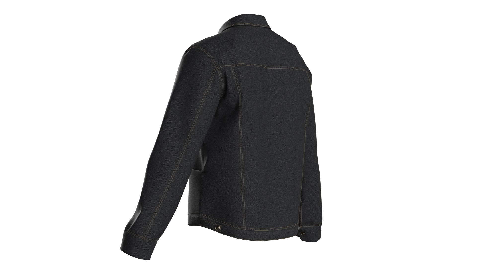 Male Denim Jacket 3D Model - TurboSquid 2173630
