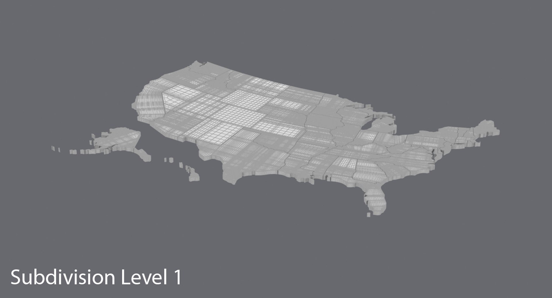 Country States 3d Model