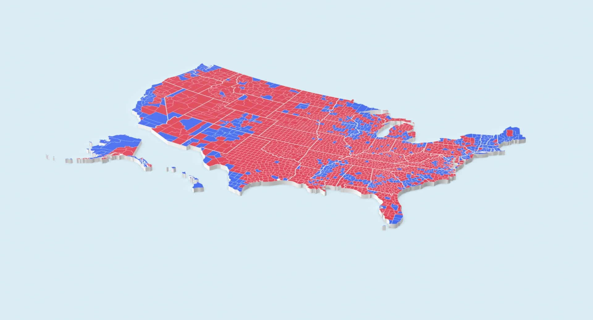 Country States 3d Model