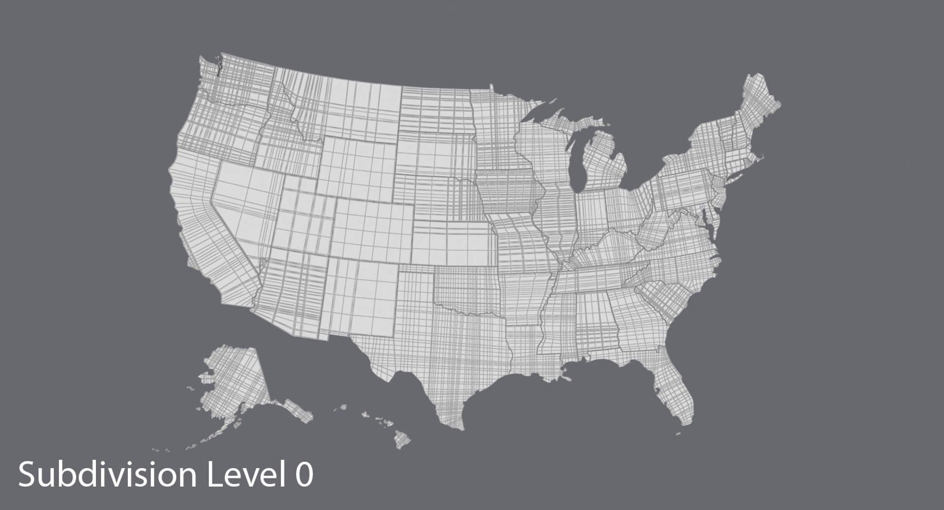 Country States 3d Model