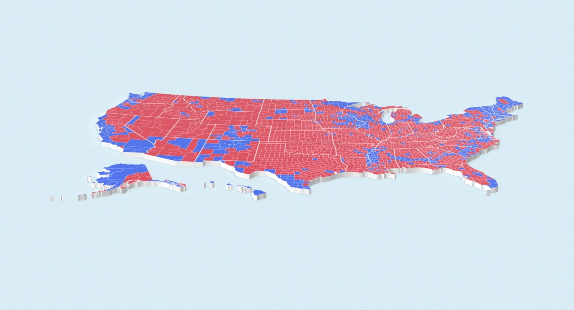 Country States 3d Model