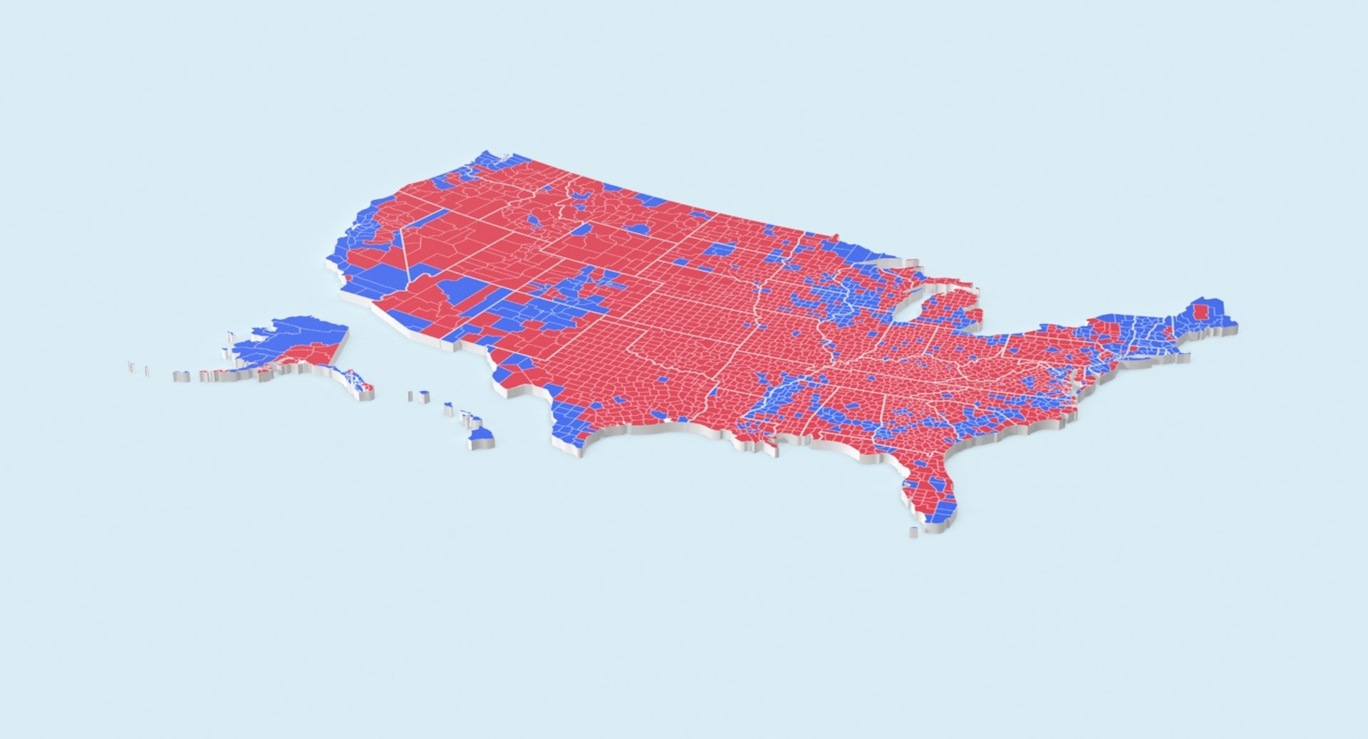 Country States 3d Model