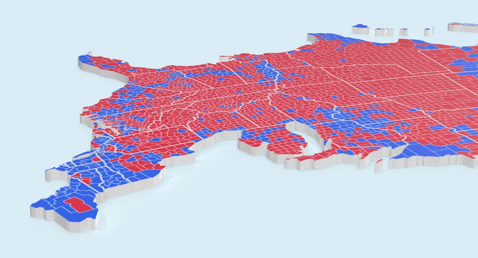 Country States 3d Model