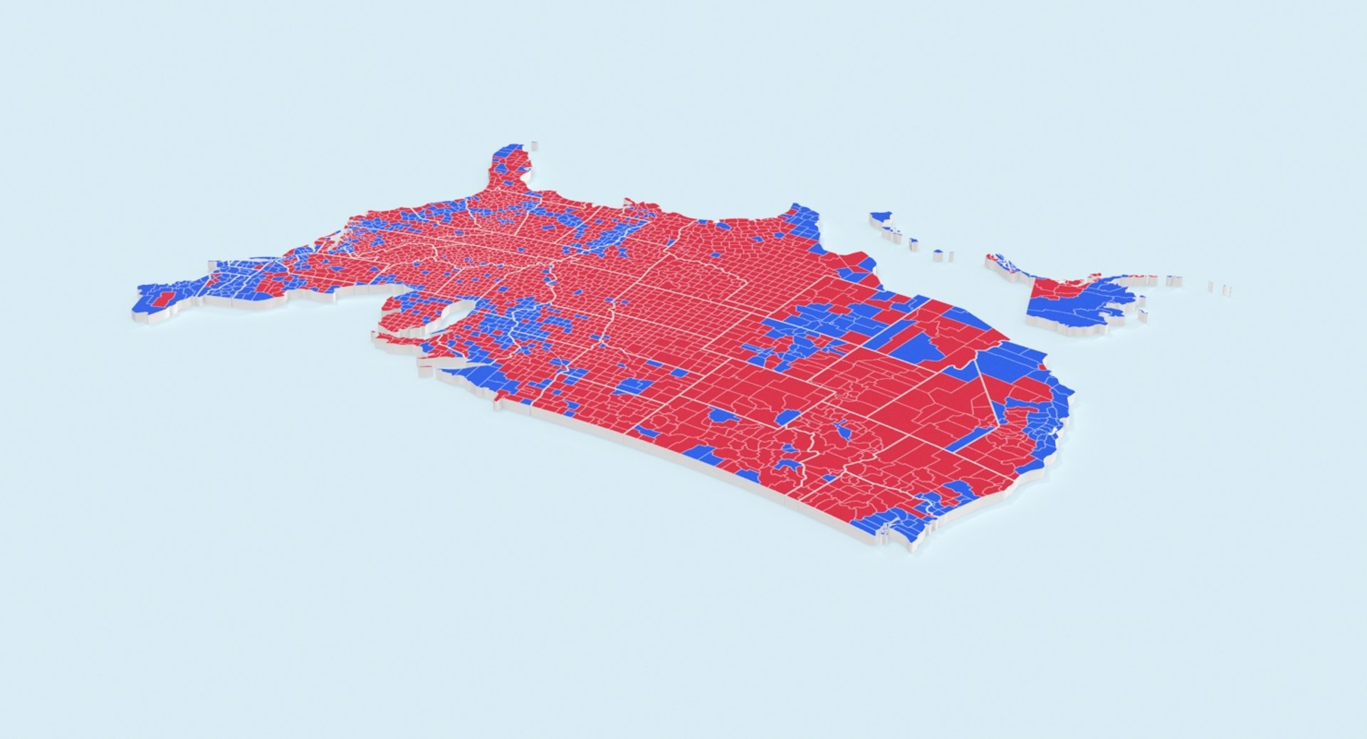 Country States 3d Model