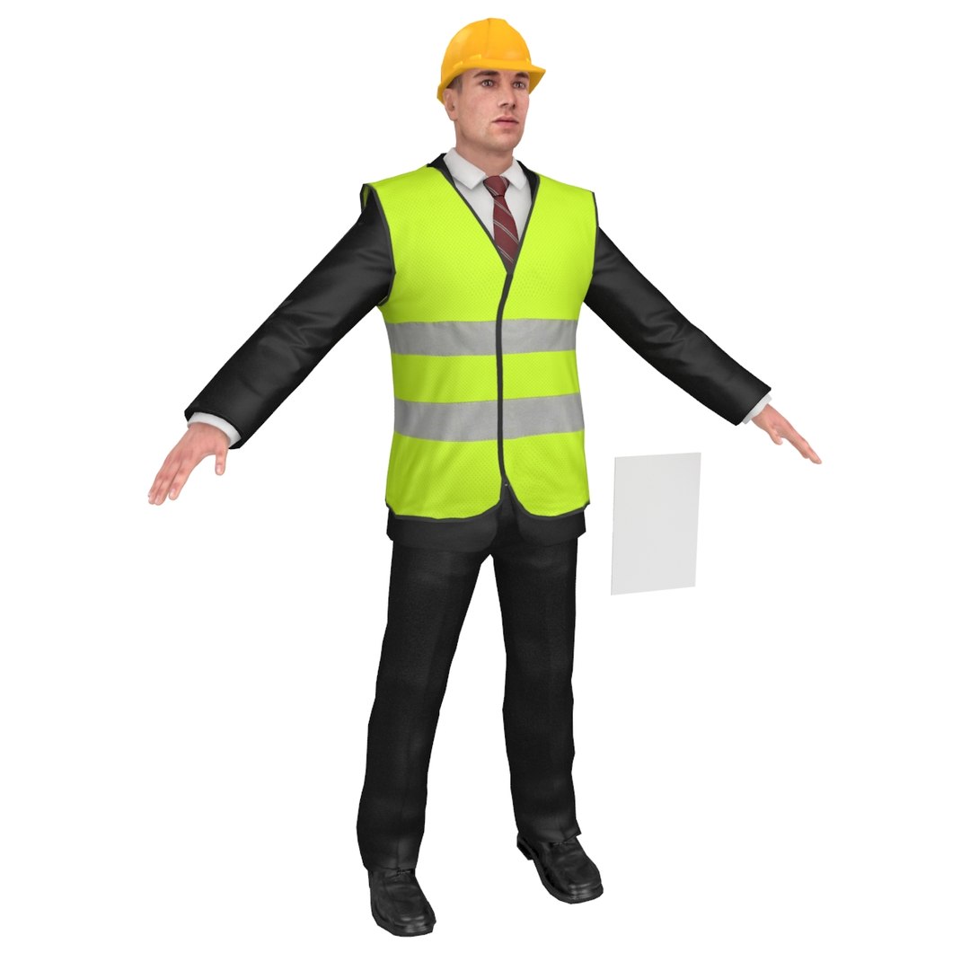 Engineer Helmet Man 3D - TurboSquid 1373904
