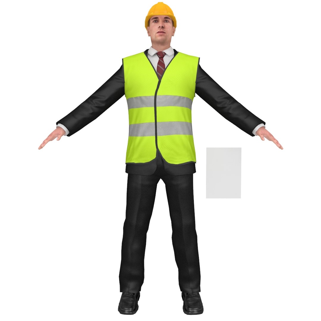 Engineer Helmet Man 3D - TurboSquid 1373904