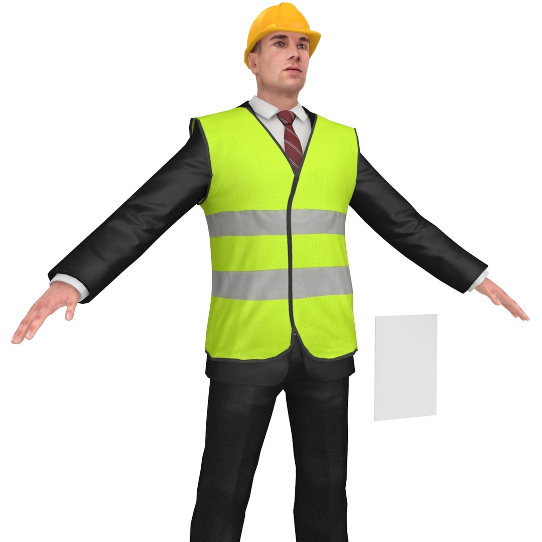 Engineer Helmet Man 3D - TurboSquid 1373904