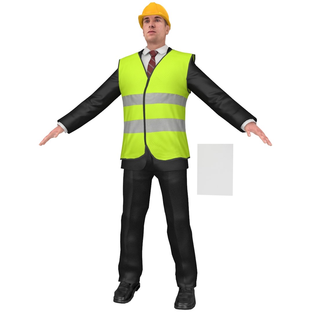 Engineer Helmet Man 3D - TurboSquid 1373904