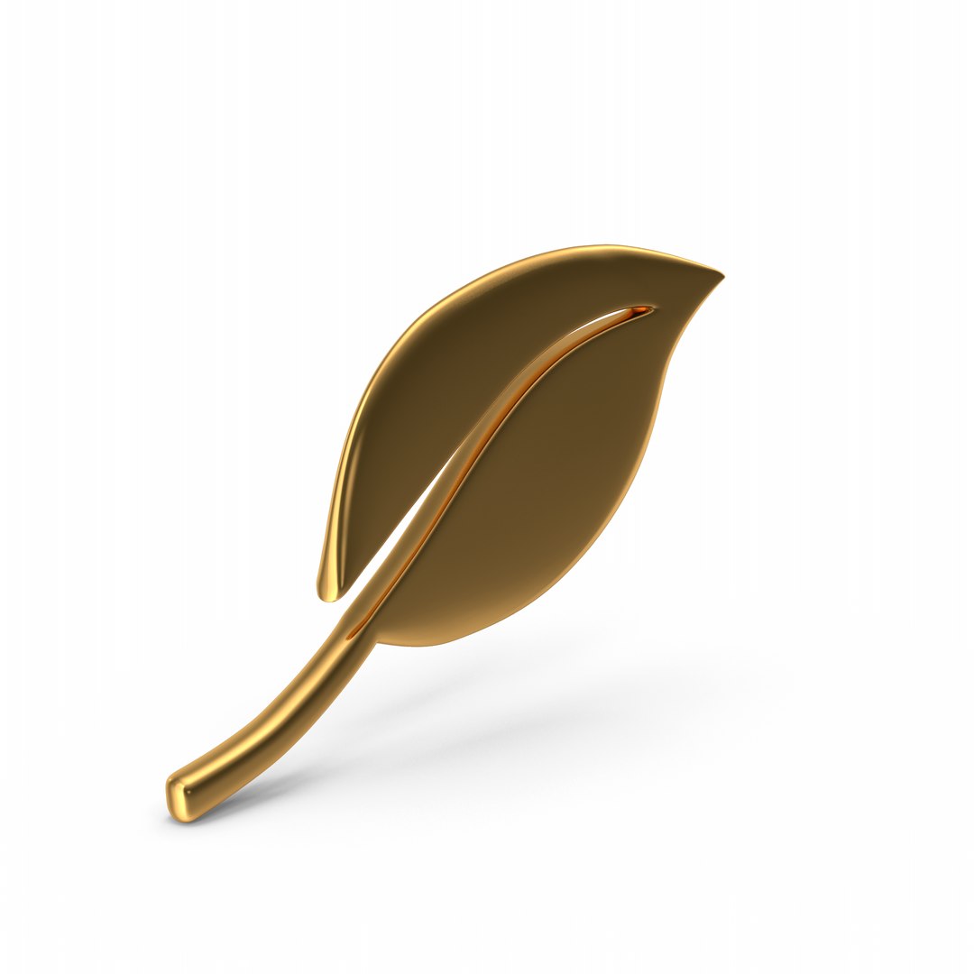 Gold Leaf Symbol 3D Model - TurboSquid 2316612