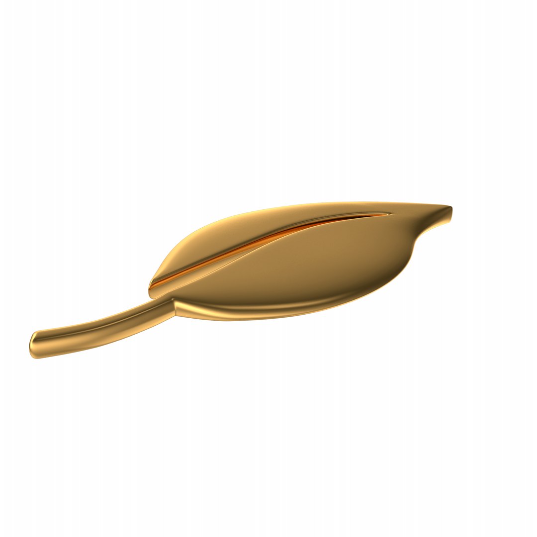 Gold Leaf Symbol 3D Model - TurboSquid 2316612