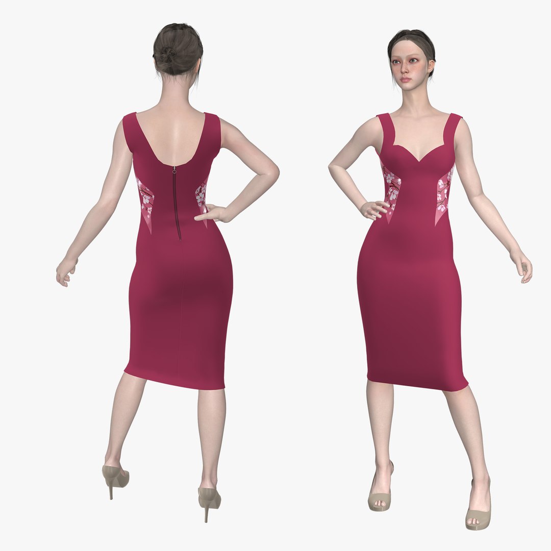 3D Queen Anne Dress Marvelous Designer Or Clo3D ZPRJ Model - TurboSquid ...