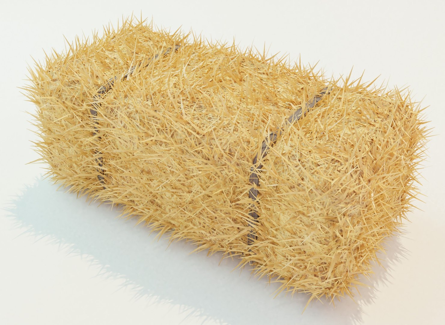 3D Square Hay Bale Model - TurboSquid 1665717