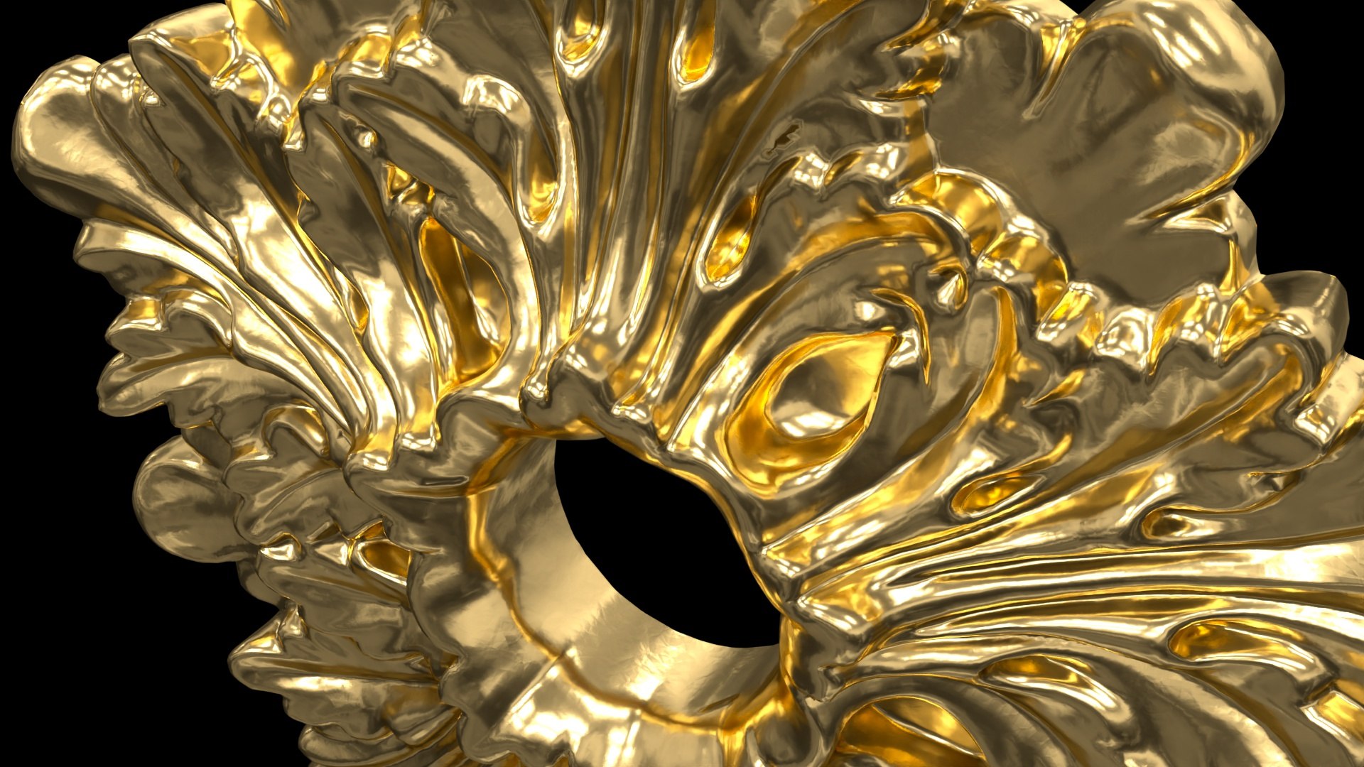 3D Ceiling Sockets Gypsum Plaster DR218 model - TurboSquid 2014448