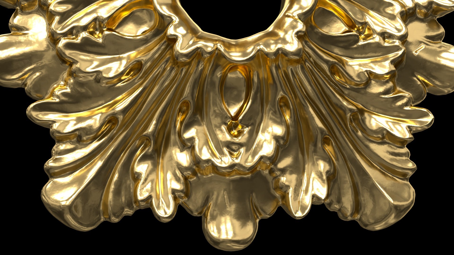 3D Ceiling Sockets Gypsum Plaster DR218 model - TurboSquid 2014448