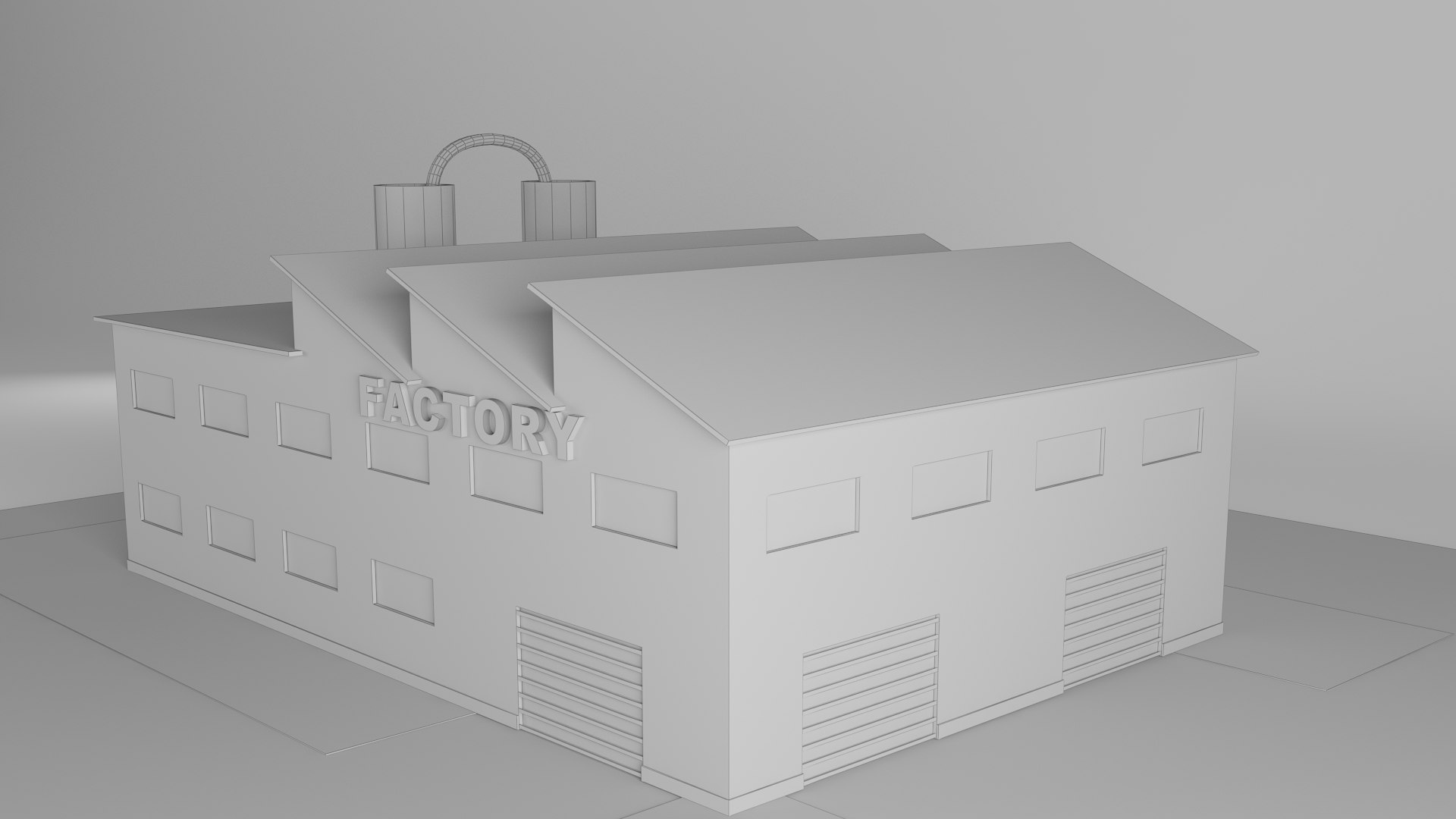 LOWPOLY FACTORY 3D Model - TurboSquid 1948404