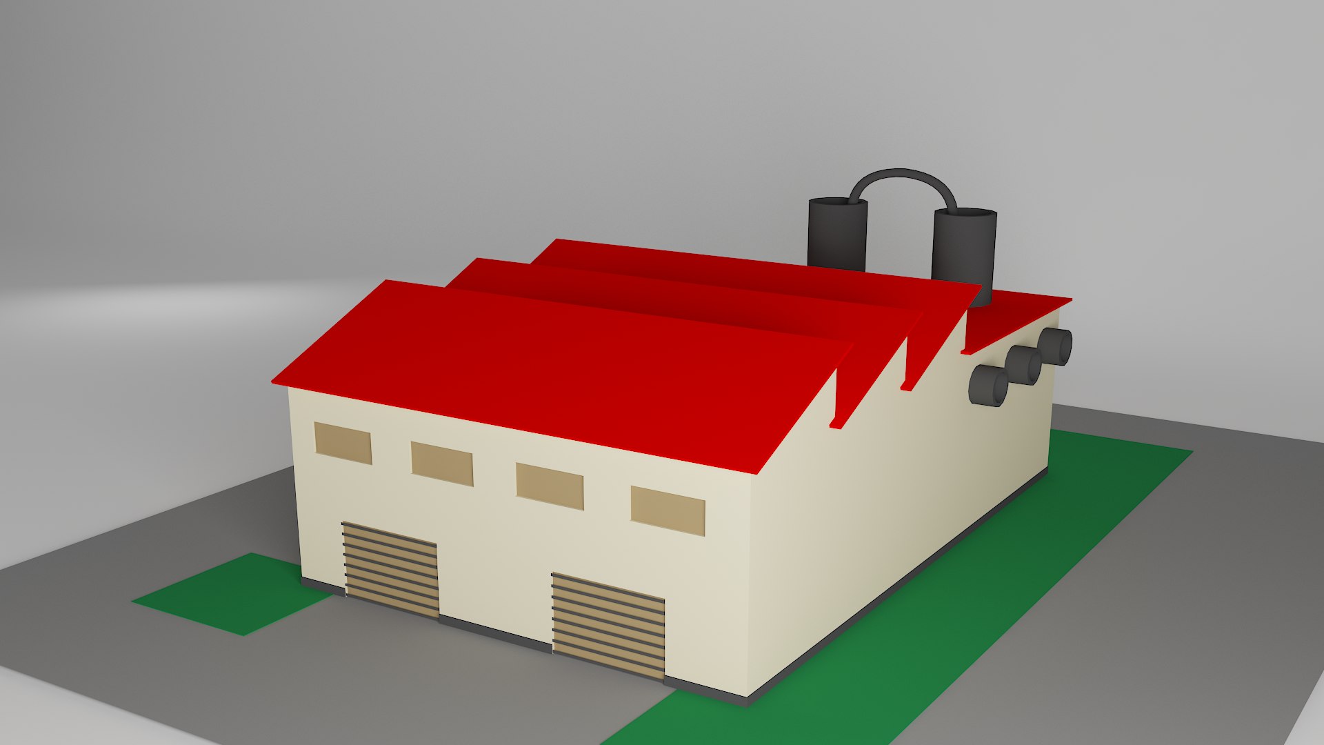 LOWPOLY FACTORY 3D Model - TurboSquid 1948404