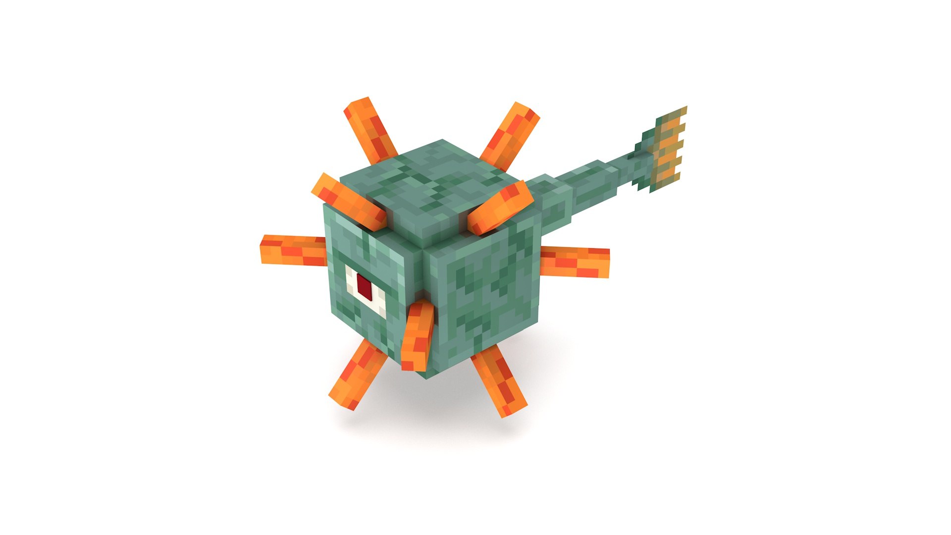 3D Model Guardian Minecraft - TurboSquid 2364661
