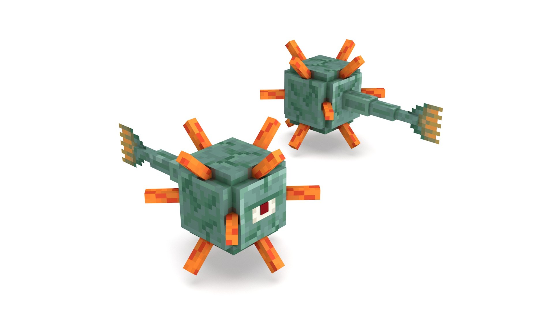 3D Model Guardian Minecraft - TurboSquid 2364661