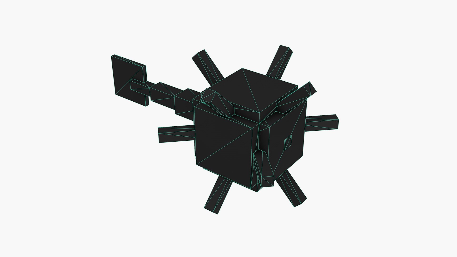 3D Model Guardian Minecraft - TurboSquid 2364661