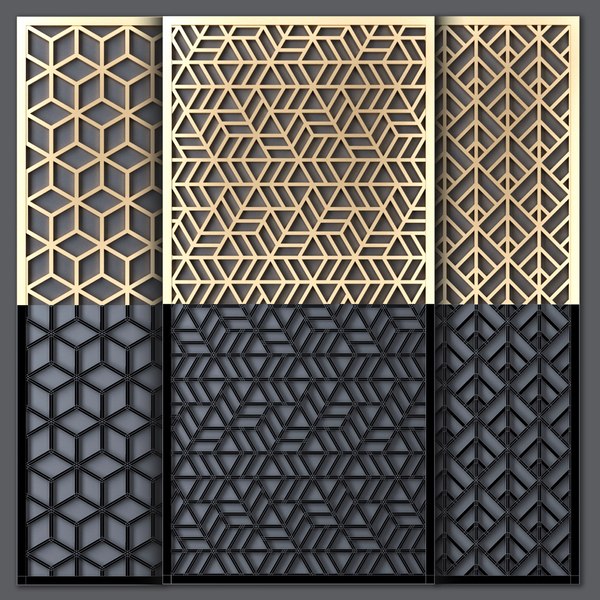 modelo 3d Panel decorativo set 50 - TurboSquid 1500497