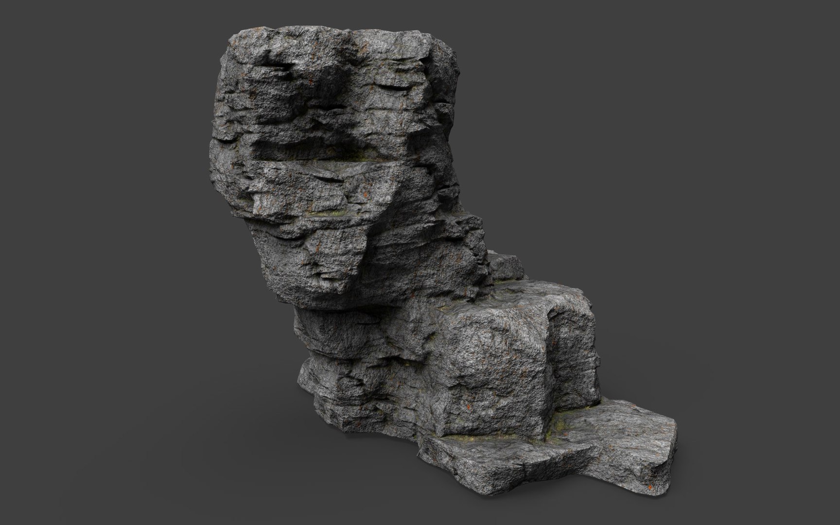 Rock Cliff 3D - TurboSquid 1621003