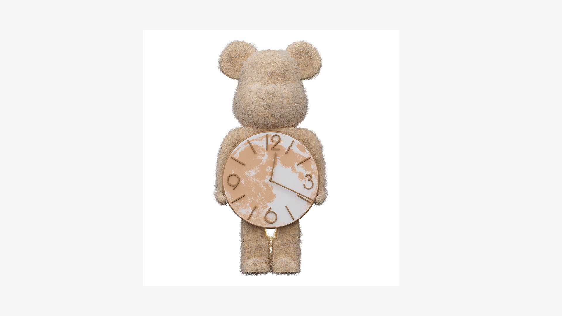 Bearbrick Wall Clock 3D Model - TurboSquid 2247927
